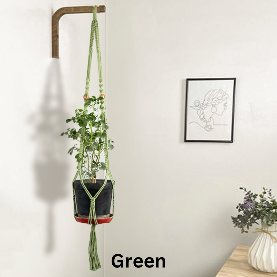 Buy Indoor Macrame Plant Hangers | Macrame Plant Holder – Prashast